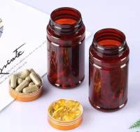 China PET Wide Mouth Medicine Bottles 100ml 200ml Pill Bottle for Vitamin Capsule Supplements for sale