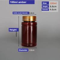 China PET Wide Mouth Medicine Bottles 100ml 200ml Pill Bottle for Vitamin Capsule Supplements for sale