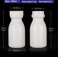 China White HDPE Medicine Bottle 150ml Empty Prescription Pill Container with Screw Cap for sale