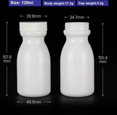 China White HDPE Medicine Bottle 150ml Empty Prescription Pill Container with Screw Cap for sale