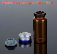 China Medical Brown Sterile Empty Vials 10ml Amber Glass Vials with Flip Off Seals Borosilicate for sale