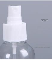 China 60ml 100ml Round PET Plastic Spray Bottle for Cosmetic Hand Sanitizer 50ml Clear for sale
