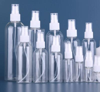 China Empty PET Plastic Perfume Spray Bottle 30ml 50ml 100ml 250ml Mini Mist Cosmetic Container for sale