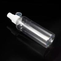 China 50ml 60ml 100ml PET Clear Round Refillable Hand Sanitizer Spray Bottle Custom for sale