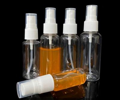 China Empty PET Plastic Spray Bottles 50ml 100ml 120ml for Cosmetics Perfume Travel for sale
