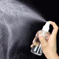 China PET Plastic Spray Bottles 50ml 60ml 100ml Fine Mist Perfume Sanitizer Portable Cosmetic Bottles with Sprayer for sale