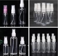 China Thick Wall Clear Water Spray Bottle 30ml 60ml Pet Plastic Spray Bottles for sale