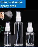 China Transparent Empty 100ml Spray Bottles 50ml Pet Perfume Bottle for sale