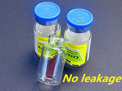 China Pharmaceutical Glass Vial 7ml 10ml Clear Borosilicate with Flip Off Cap for Injection for sale