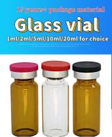 China 20ml Amber Borosilicate Glass Vial for Injection with 18mm Neck Finish for sale