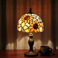 China European Handmade Stained Glass Table Lamp 20-40cm AC85-265V Retro Night Light for sale