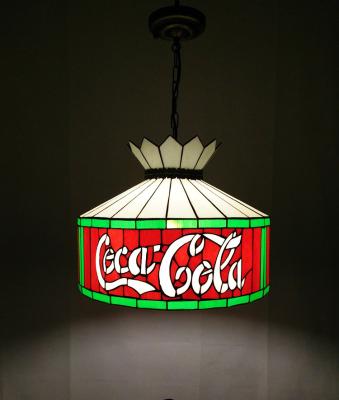 China Nordic Modern Stained Glass Pendant Lamp 30cm 40cm for Villa Hotel Dining Room AC85-265V for sale