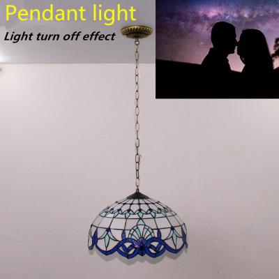 China 12 Inch Decorative Glass LED Pendant Lamp 2-Light Eye Care 85-265V for Bar Cafe Dining Room for sale