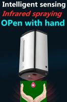 China Stainless Steel Big Capacity Wall Mounted Touchless Soap Dispenser Hand Automatic Infrared Sensor Liquid Hand Sterilizer for sale