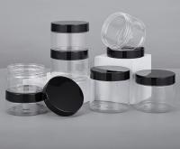 China 250ml 500ml PET Plastic Bottle Jar Clear Wide Mouth Food Jar for Candy Honey Packaging for sale