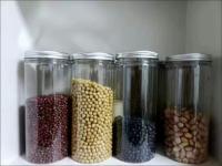 China 250ml 500ml PET Plastic Bottle Jar Clear Wide Mouth Food Jar for Candy Honey Packaging for sale