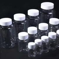 China 30ml Clear PET Plastic Pill Medicine Bottle with Screw Cap 20mm Mouth for sale