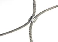 China SS304 Knotted Wire Rope Mesh 2.0mm Steel Rope Net For Zoo Mesh for sale