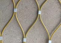 China 2.5mm Aviary Mesh Cable Wire 50cm*50cm Stainless Steel Rope Mesh for sale