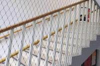 China 25mm*25mm Opening Knotted Steel Cable Netting As Staircase Fence for sale