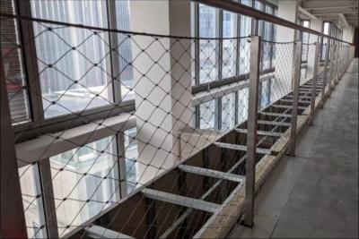 China 30mm*30mm Stainless Steel Wire Rope Mesh SS304 Wire Rope Net for sale