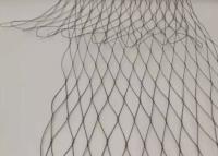 China AISI304 Stainless Steel Rope Mesh 7*7 Green Ferrule Cable Mesh CE/SGS Certified for sale