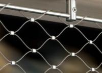 China PVC Coated Zoo Netting 40mm*40mm Ferruled Rope Mesh Stainless Steel for sale