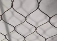 China Black Oxidized 2.0mm Cable Zoo Mesh 50*50mm SS316L Zoo Rope Netting for sale