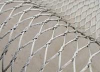 China 316 Flexible Stainless Steel Cable Mesh 30*30mm Zoo Enclosure Mesh for sale