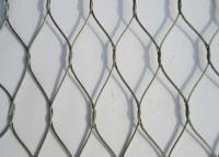 China Red PVC Coated Zoo Aviary Netting 1.5mm Stainless Steel Ferrule Rope Mesh for sale