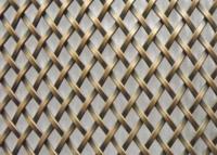 China Bright Silver Decoration Wire Mesh Weaving Decorative Metal Grill Mesh for sale