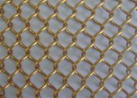 China Double Crimped Wire Mesh 100*100 Brass Wire Mesh For Cabinets for sale