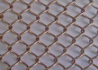 China Weaving Decoration Wire Mesh 100*100mm Decorative Brass Mesh for sale