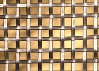 China Weaving Decoration Wire Mesh 100*100mm Decorative Brass Mesh for sale
