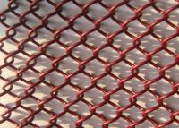 China Red 2mm Decorative Metal Wire Mesh Decorative Mesh For Cabinets for sale