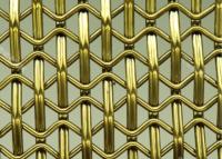 China Copper Brass Decorative Metal Wire Mesh Customized Size Crimped for sale