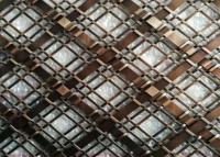China Brass 50mm*50mm Plain Weaving Wire Mesh For Decorating for sale