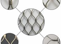 China Silver Rope Net Fence Customized Metal Wire Mesh for sale