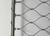 China 40*40 Opening Wire Rope Nets PVC Coated Balustrade Cable Mesh for sale