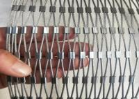 China 60*60mm Balustrade Cable Mesh 3mm Wire Steel Cable Mesh For Zoo Fence for sale