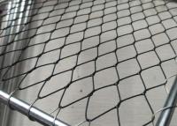 China Supplier Of Knotted Black Oxidized Balustrade Cable Mesh 40*40mm X Tend Mesh for sale