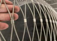 China Light Weight 1.5mm Balustrade Wire Mesh 316SS Wire Rope Netting for sale