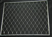 China SS304 2.0mm Balustrade Cable Mesh Stainless Steel Ferrule Rope Mesh for sale
