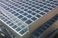 China Coated Steel Grate Flooring Q235 Galvanized Bar Grating Customized for sale
