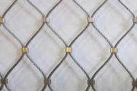 China Stainless Steel Wire Rope Mesh Durable 25*25mm Stainless Steel Cable Netting for sale