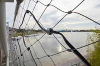 China Custom Anti Drop 304 Stainless Steel Rope Mesh 30*30 Rope Net Fence for sale