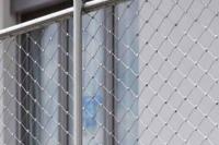 China Stainless Steel Wire Rope Mesh Durable 25*25mm Stainless Steel Cable Netting for sale