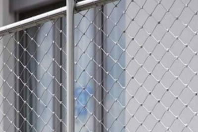 China Stainless Steel Wire Rope Mesh Durable 25*25mm Stainless Steel Cable Netting for sale