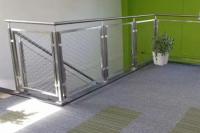 China Heavy Duty Rope Mesh Fence Black Oxidized Metal Mesh Screen Stainless Steel 316L for sale