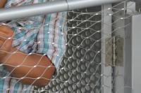 China Heavy Duty Rope Mesh Fence Black Oxidized Metal Mesh Screen Stainless Steel 316L for sale